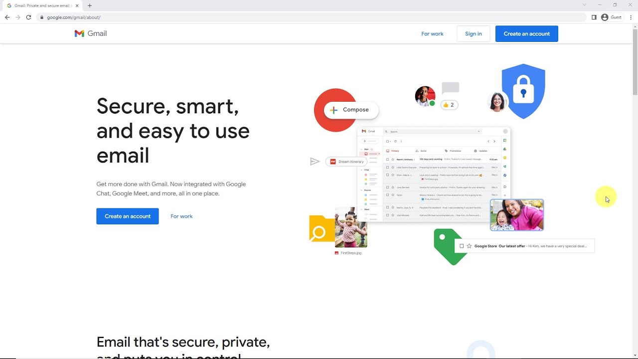 How to Open a Gmail Account - YouTube