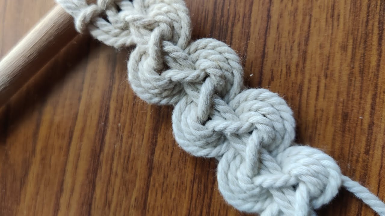 macrame wave knot | wave knot | macrame - YouTube