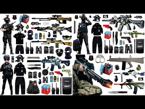Open Box Special Forces Toy Set, M416 Assault Rifle, AK47 Assault Rifle, Glock, Desert Eagle Pistol