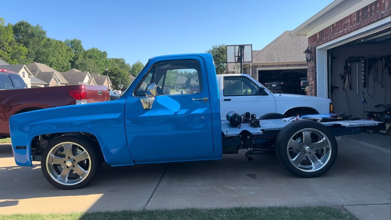 C10 Square Body build update. Air Ride. - YouTube