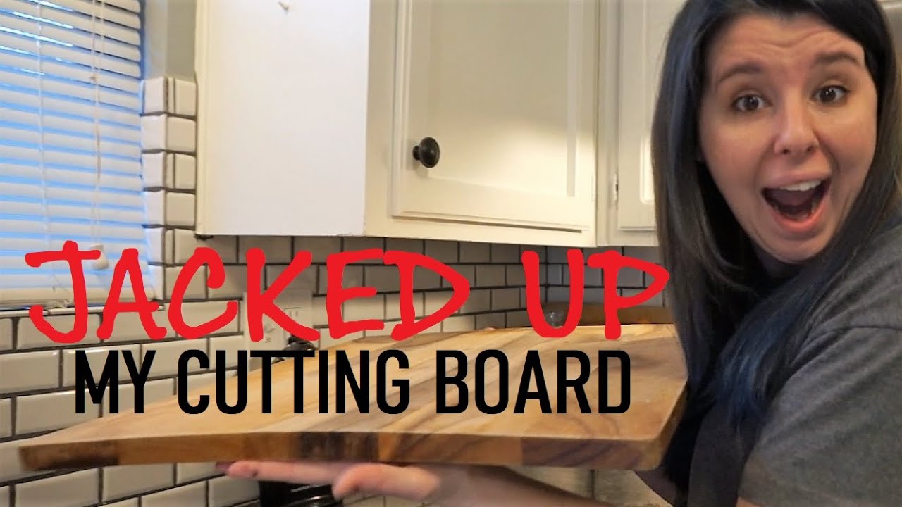 I Jacked Up My Cutting Board - YouTube