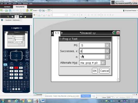 How To Do Hypothesis Test On Ti Nspire