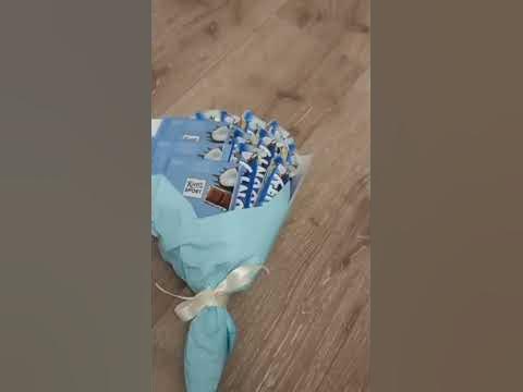 сьедобный букет из конфет баунти - YouTube