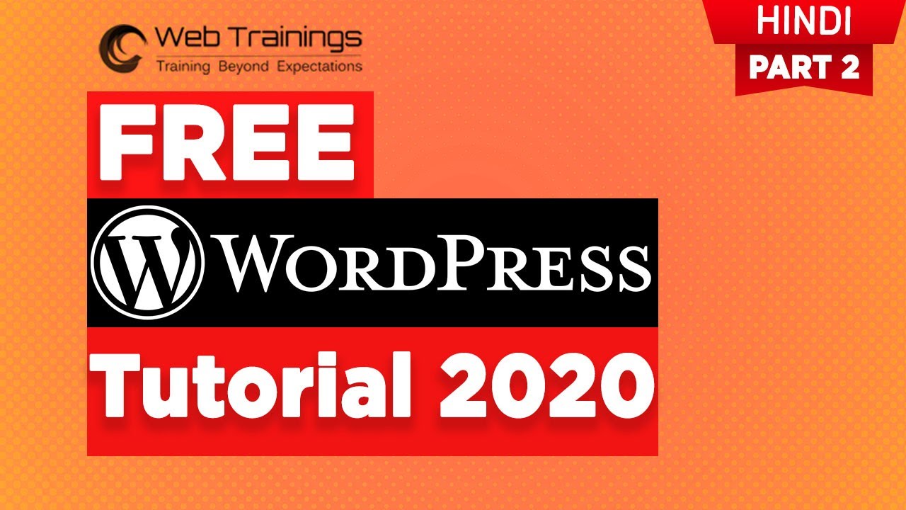 Wordpress Tutorial Hindi Part 2 Youtube