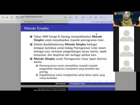 Kuliah Optimisasi Minggu ke-2 (Pemrograman Linear: Metode Simpleks dan ...