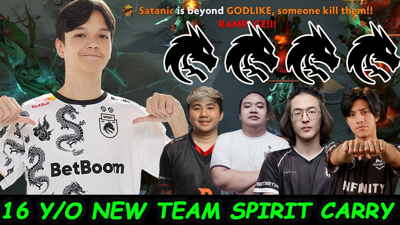 Satanic New Team Spirit Carry Rampage : HIGH MMR PUB PROS STACKED ...