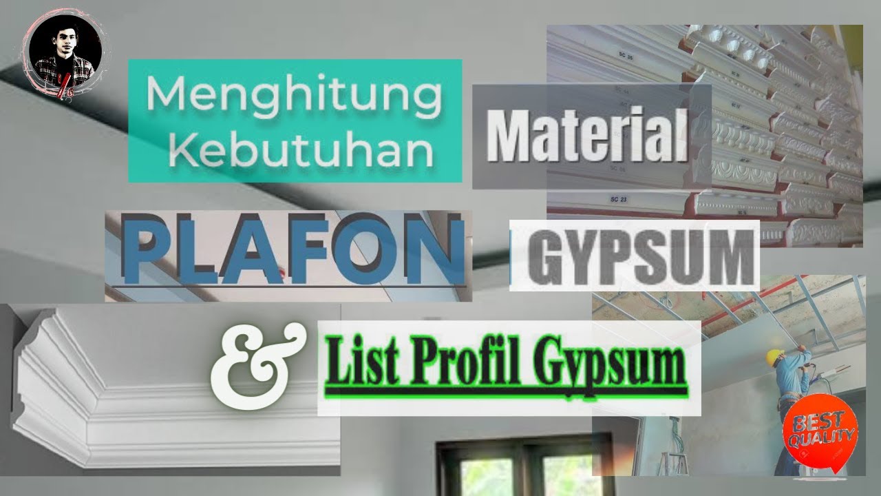 Gypsum - Menghitung Kebutuhan Material Plafon Gypsum dan List Profil ...