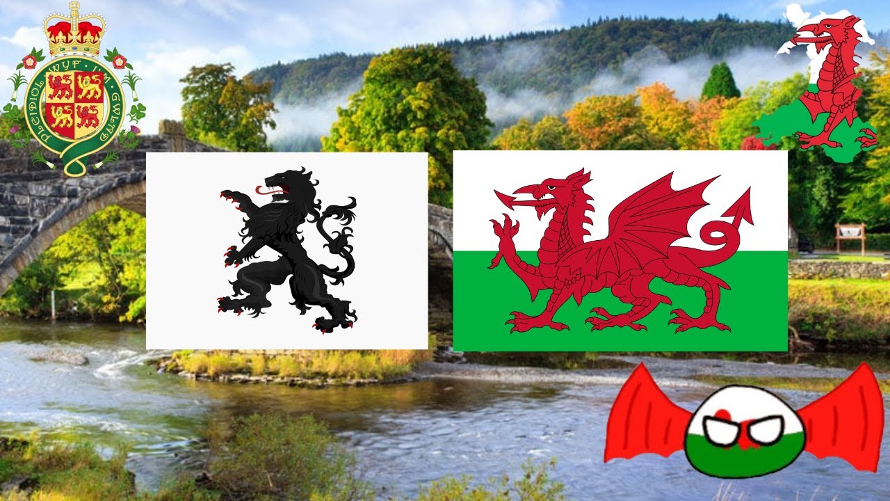 Historical flags of Wales - Baneri hanesyddol Cymru - YouTube