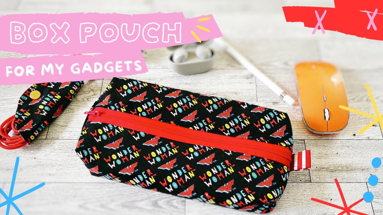 Zipper Box Pouch with Lining and No Raw Edges | DIY Sewing Tutorial ...