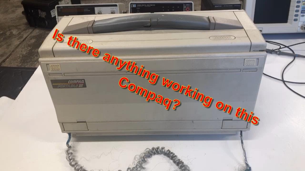 Multiple problems with a Compaq Portable III (Part 1) - YouTube