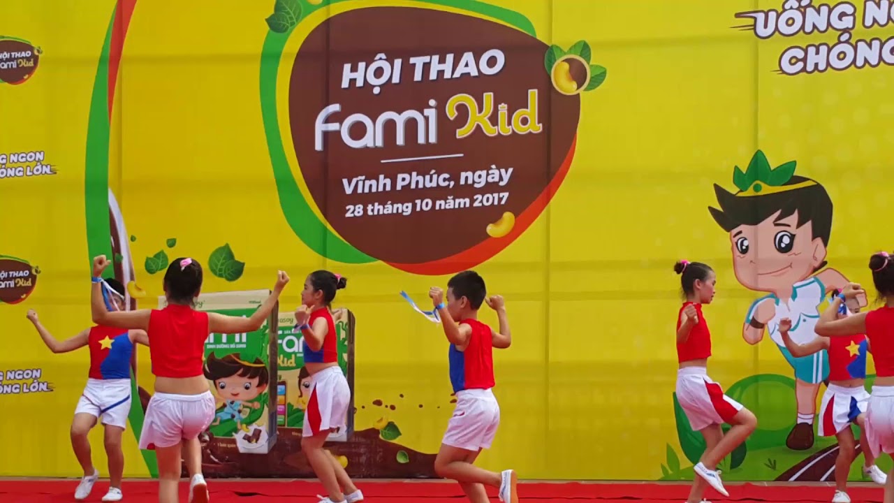 Thể dục nhịp điệu - Trường Tiểu học Nguyệt Đức - Hội thao Fami Kid ...