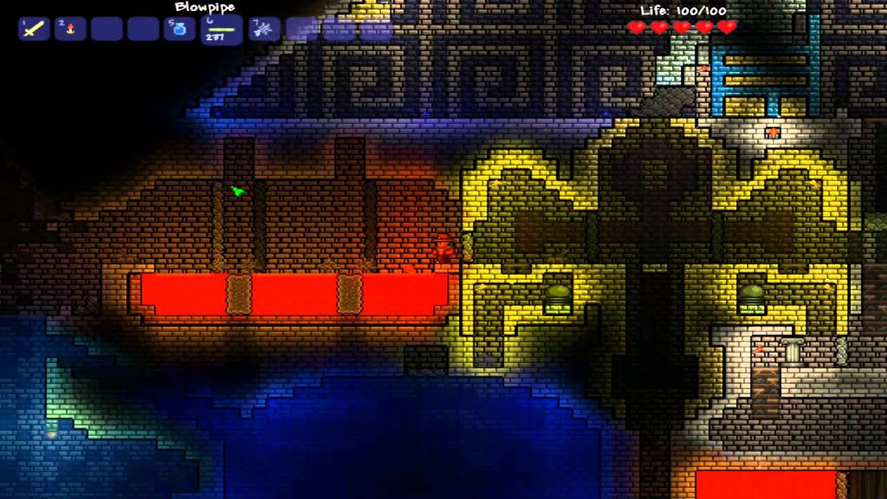 Terraria - Map Feature: Pyramid Adventure 1 & 2 - YouTube