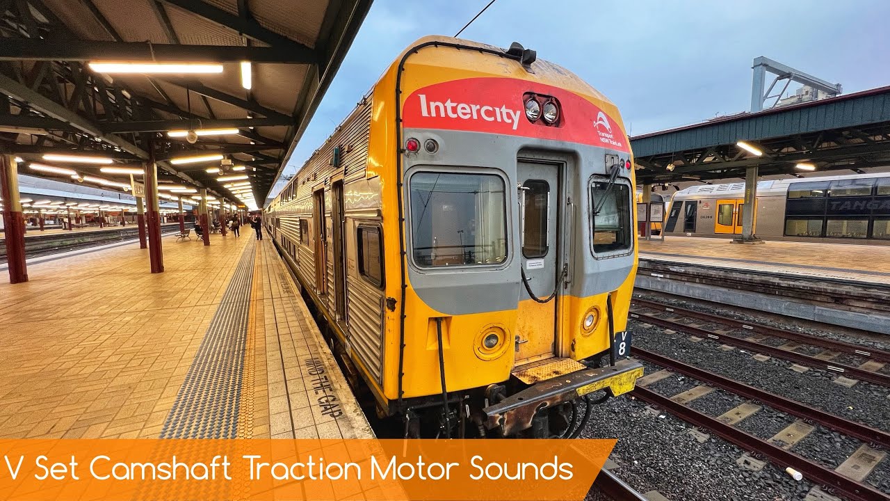 Sydney Trains Vlog 1981: V Set V8 Camshaft Traction Motor Sound - YouTube