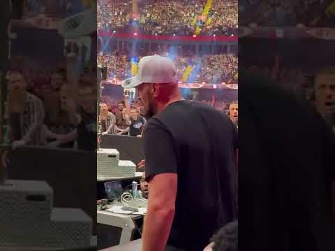 TYSON FURY KNOCKS OUT AUSTIN THEORY WWE CARDIFF - YouTube