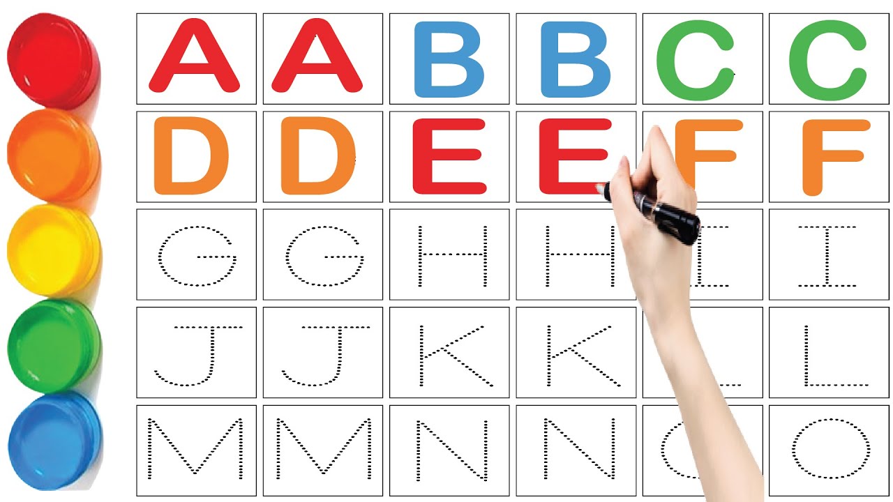 Learn to Write Your ABCs! Tracing & Coloring 109 - YouTube