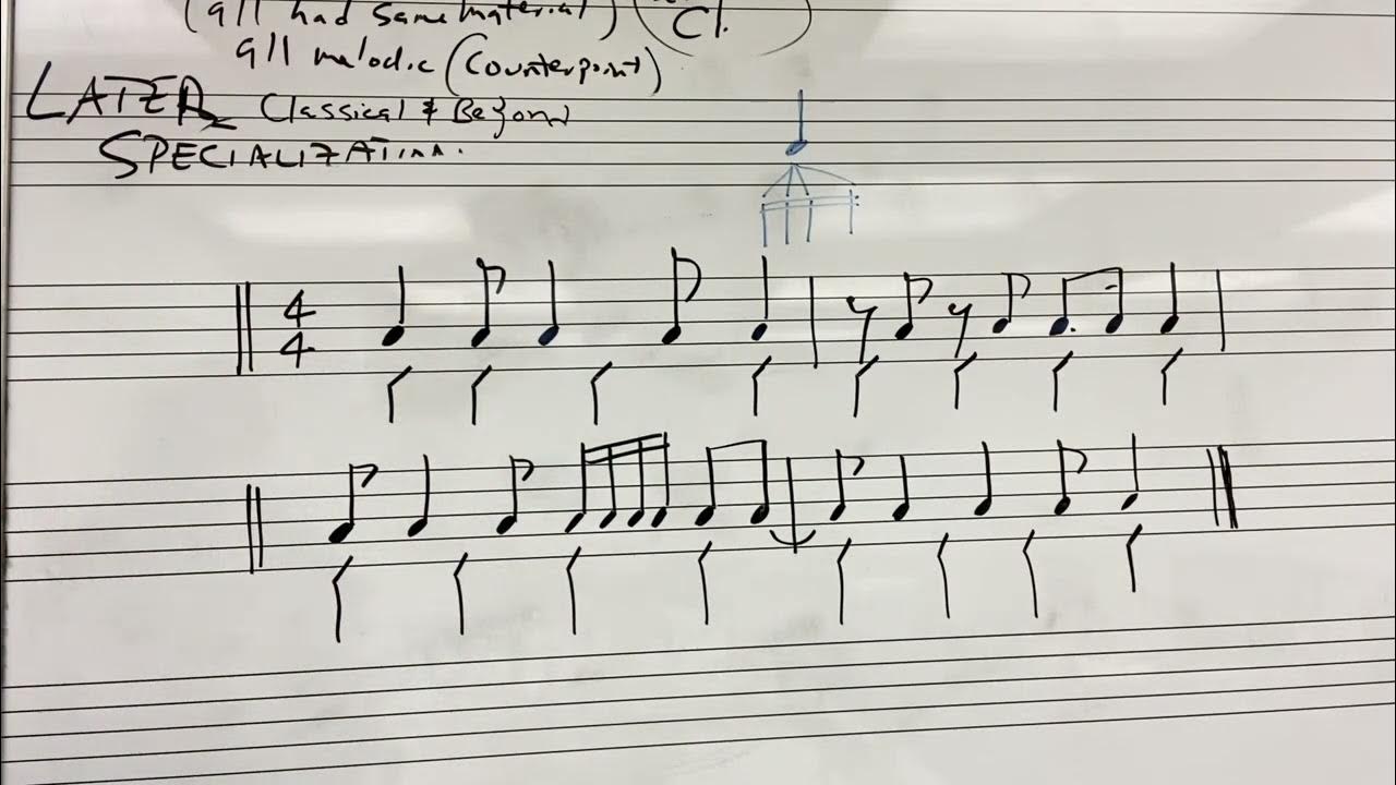 Rhythm exercise for aural skills 1 - YouTube