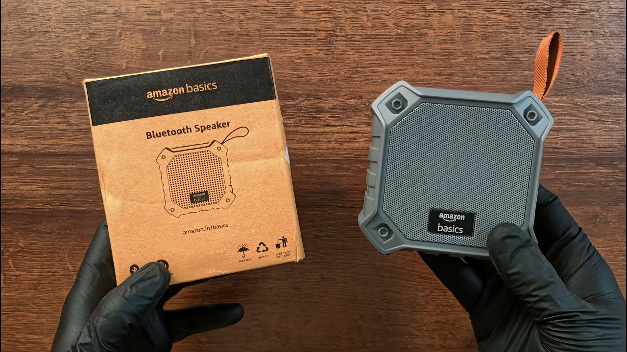 AmazonBasics 5W Bluetooth 5.0 Speaker Unboxing | ASMR | V-Unbox - YouTube