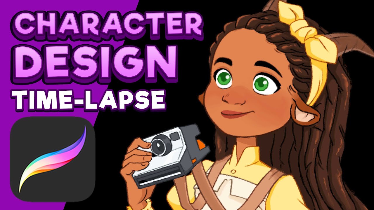Character Design Time Lapse Satyr Girl Youtube