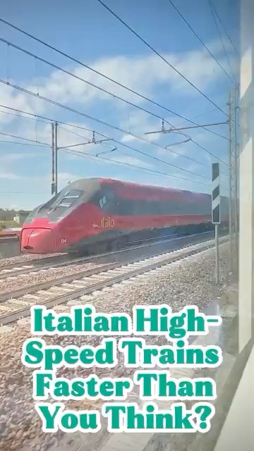 Italian High-Speed Trains Faster Than You Think? #train #travel # ...