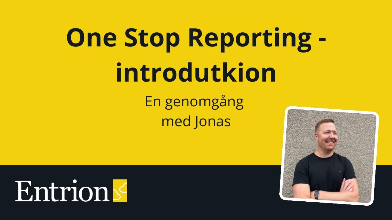 Introduktion till One Stop Reporting - YouTube