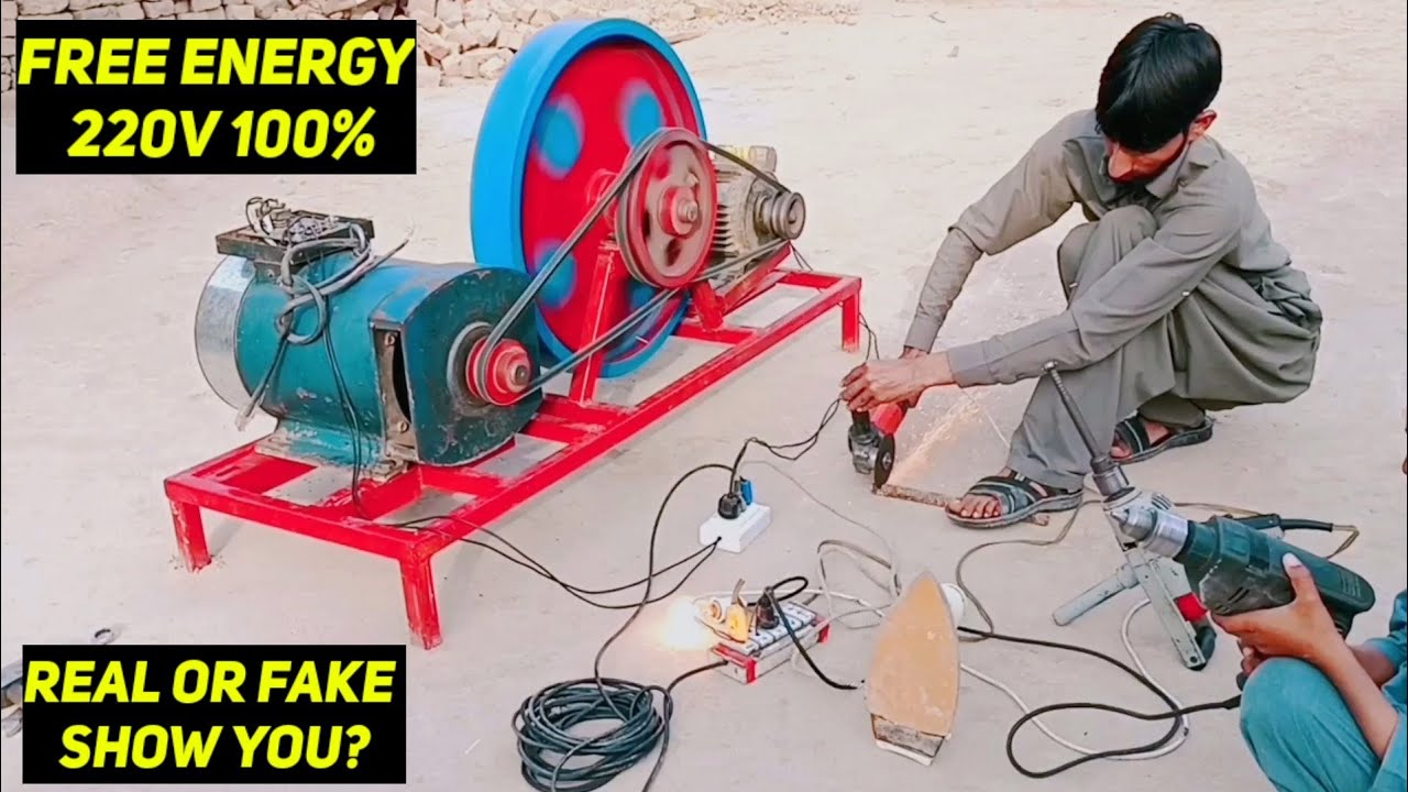 Free Energy Generator 220v denmo i show you Real or fake? - YouTube