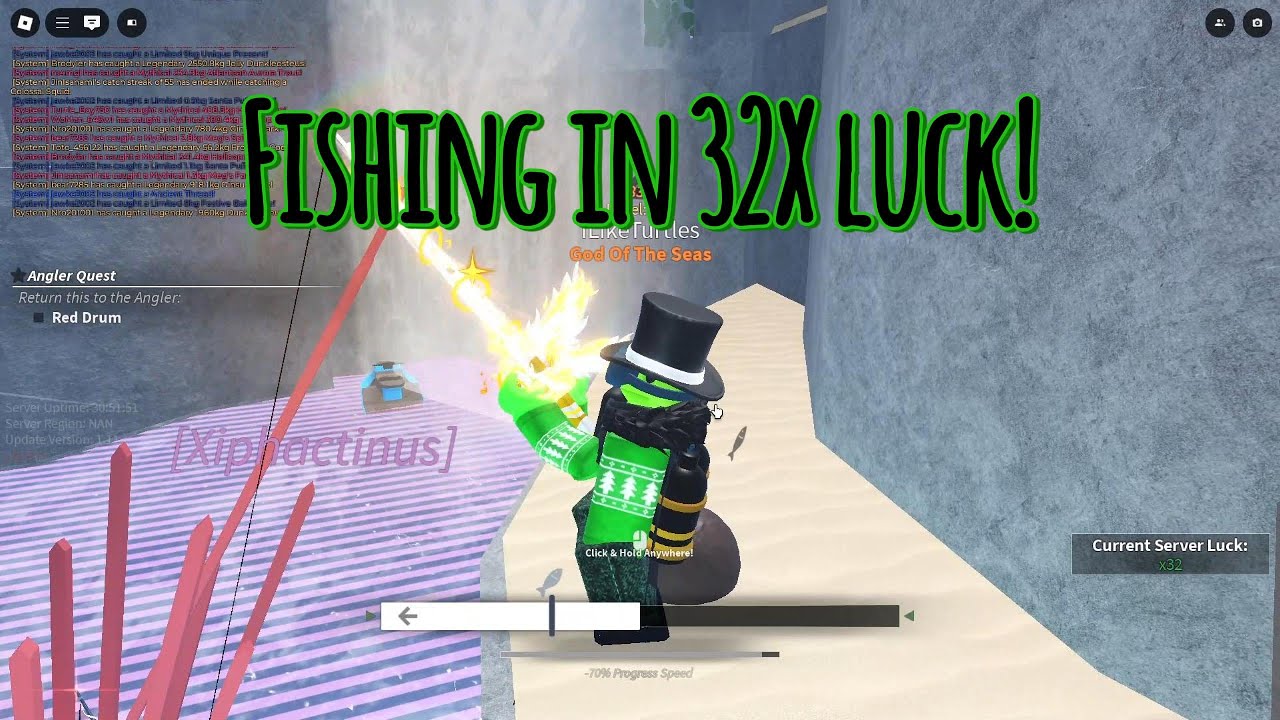 Fishing in 32X luck! (in Fisch) - YouTube