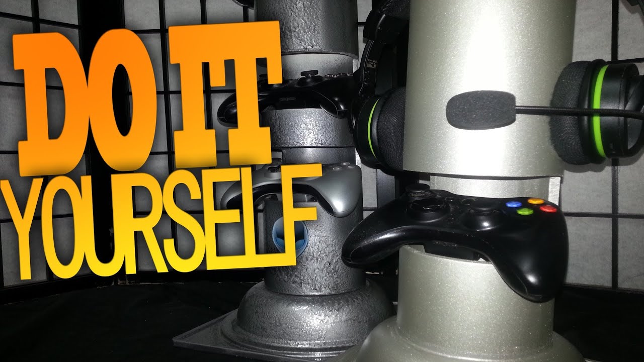 Xbox One Controller and Headset Stand (A Drumblanket DIY Project) - YouTube