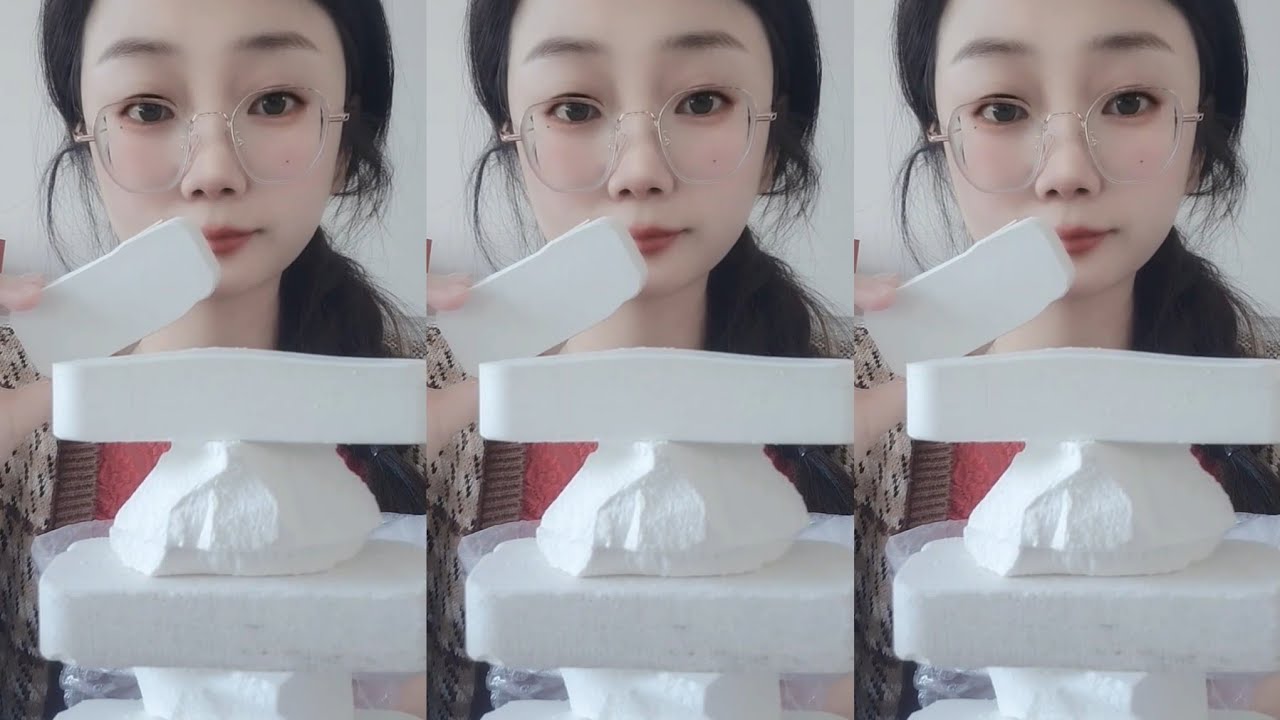 cornstarch eating// asmr white corn starch eating asmr #satisfying # ...