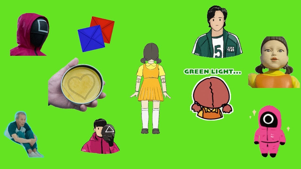 ***FREE SQUID GAMES GREEN SCREEN | FREE TO USE | NO COPYRIGHT GREEN ...