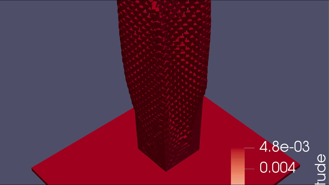 Simple geometry tower simulation - YouTube