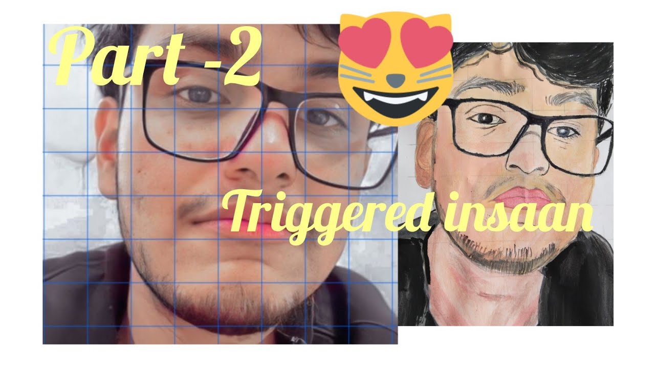 How to draw triggered insaan drawing #viral #drawing || part -2 - YouTube