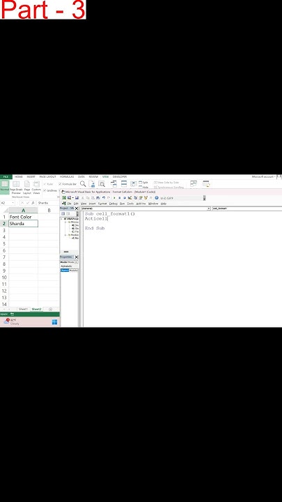 VBA Automation Formatting Part - 3 #Excel #VBA #automation #ytshorts #automationanalytics # ...