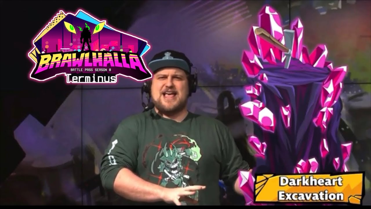BRAWLHALLA BATTLE PASS SEASON 8 PODIUM REVEAL AND UI THEME DARKHEART ...