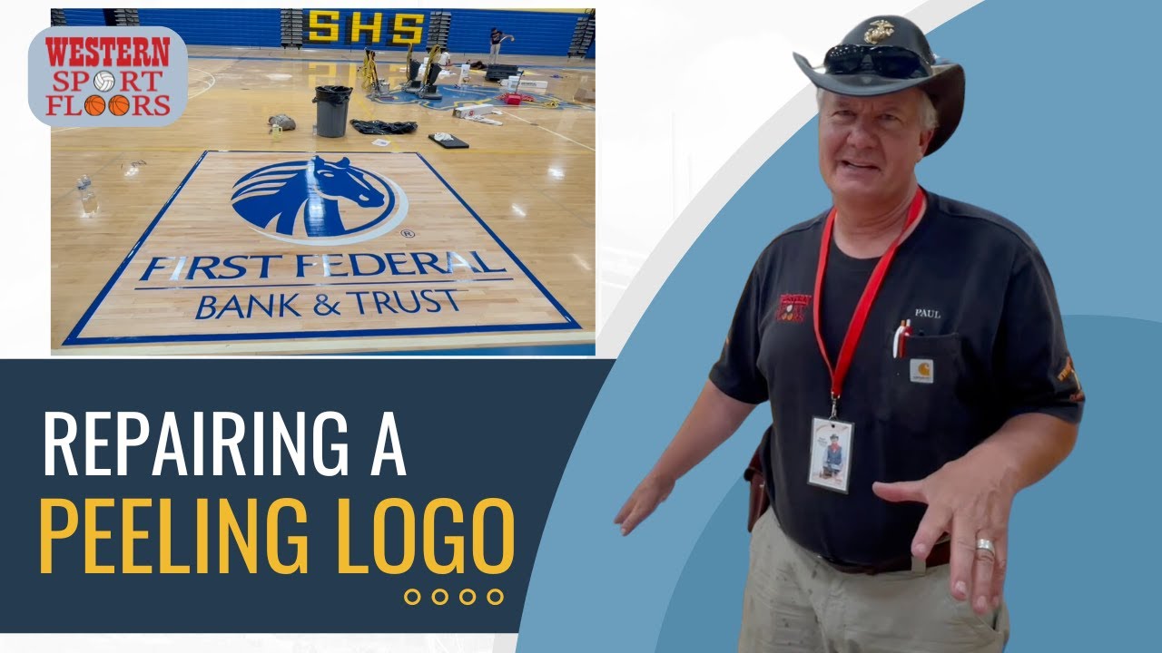 Repairing a Peeling Logo - YouTube