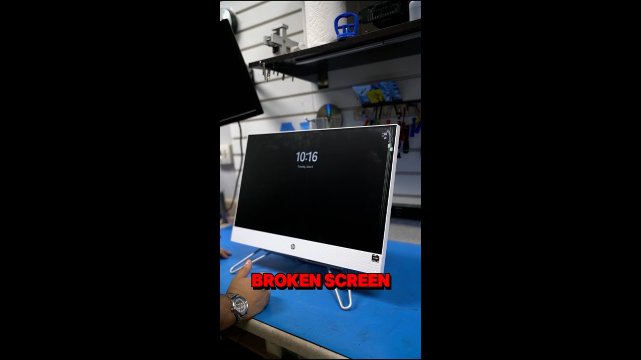 Fixing a Broken All-in-One Computer Screen 💻🔧 - YouTube