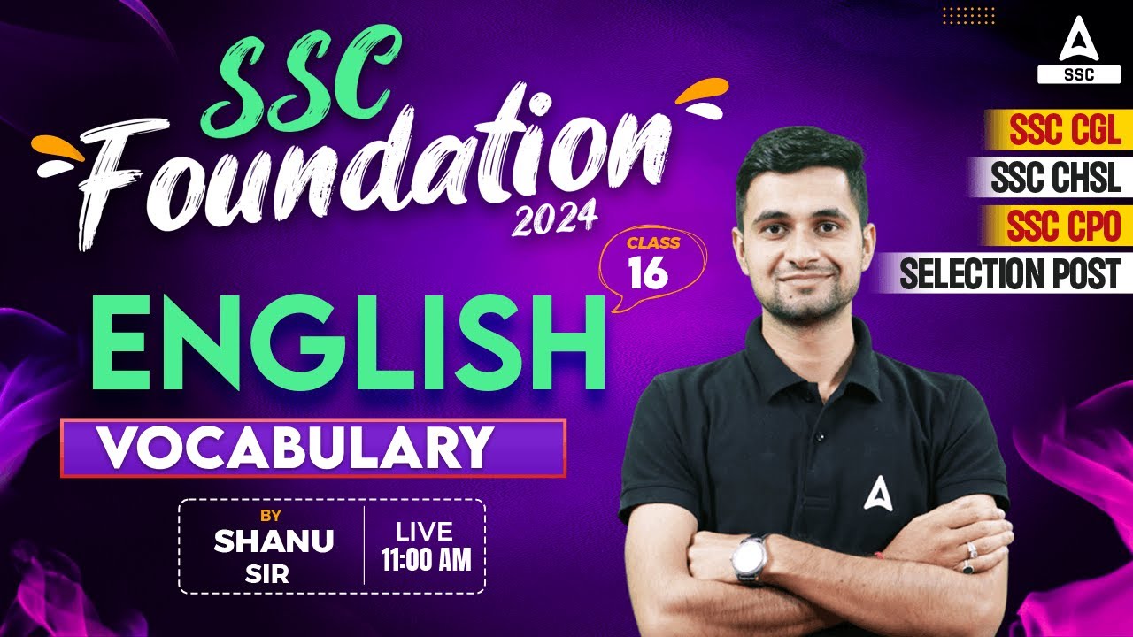 SSC Exam 2024 | English Class By Shanu Rawat | English Previous Year Vocabs - YouTube