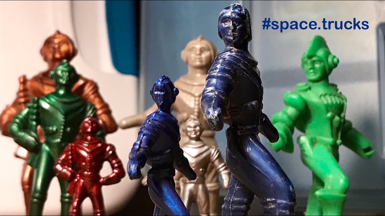 Another Tudor Rose Spaceman Figure, 70mm In Blue! Hard Plastic Late 50s ...