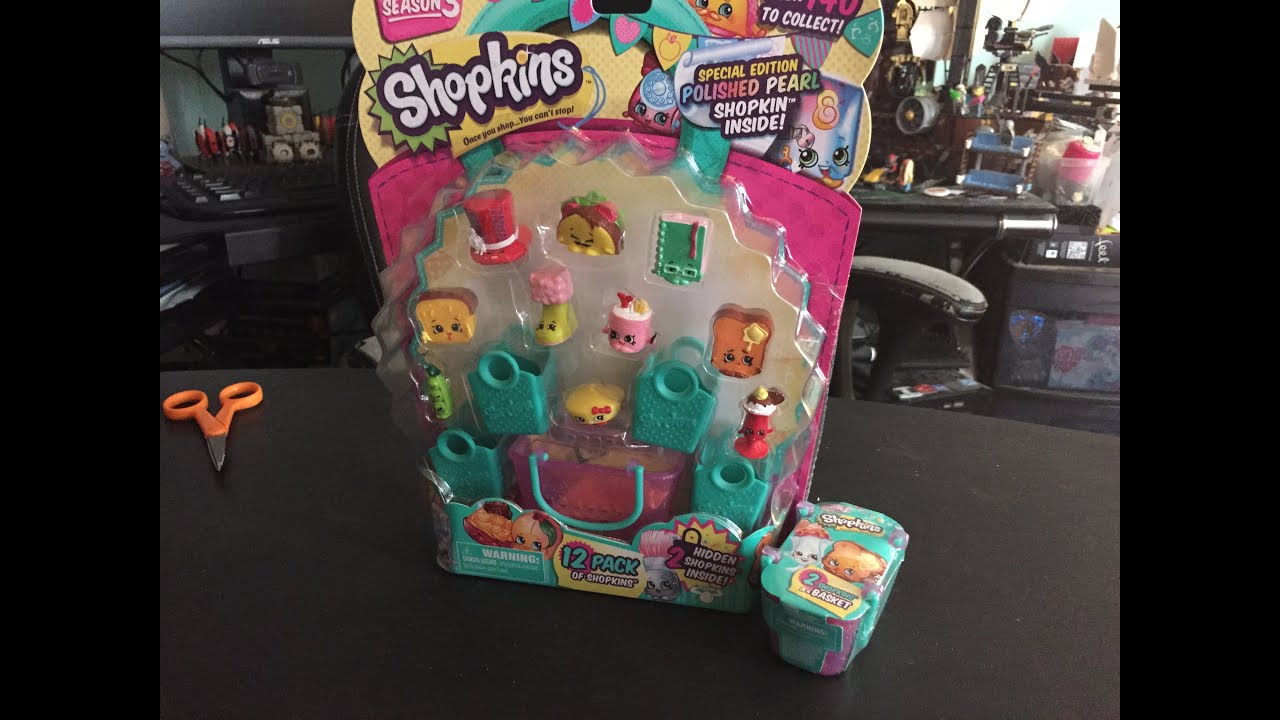 Shopkin Week Day 3~Opening Season 3 12 Pack and Blind Basket - YouTube