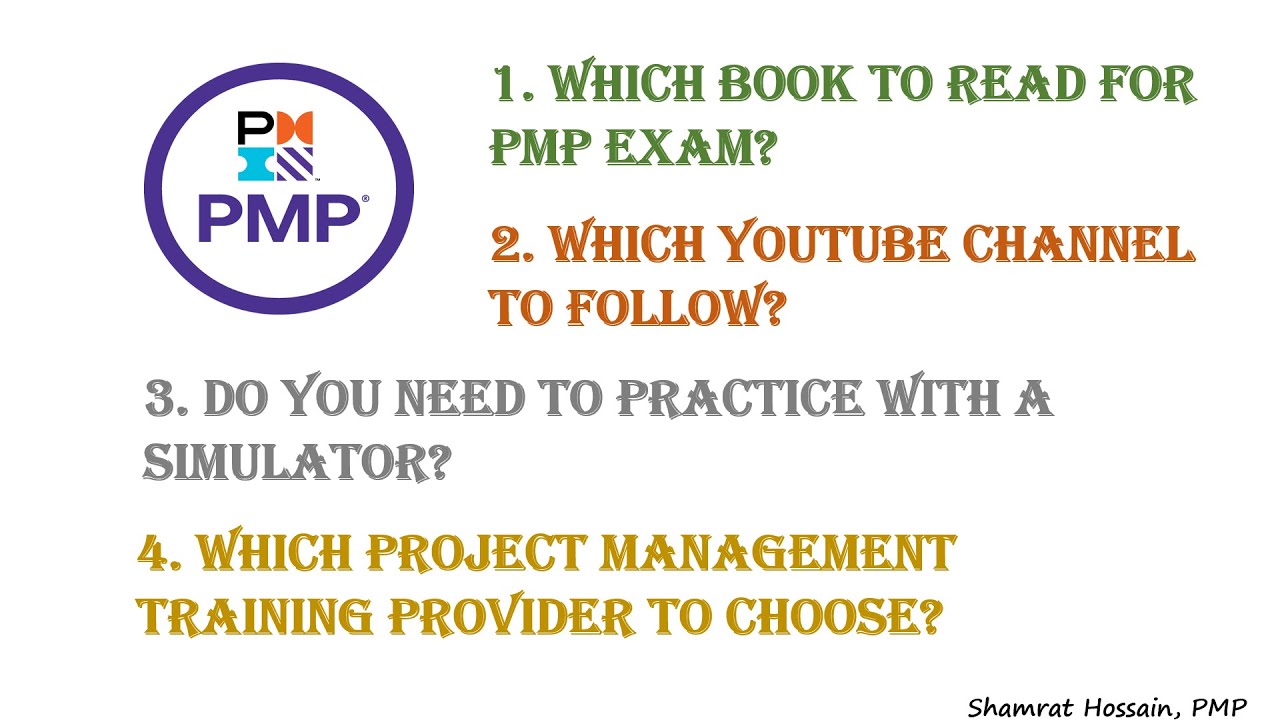 What Study Materials to Follow to Prepare for the PMP Exam - YouTube