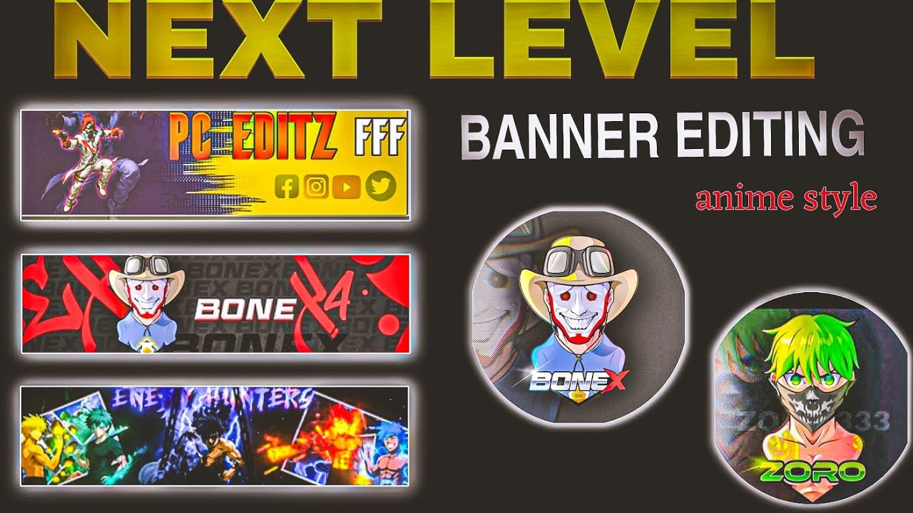 ANIME STYLE BANNER EDITING TUTORIAL | Next Level Banner Edit 🔥 2025 ...