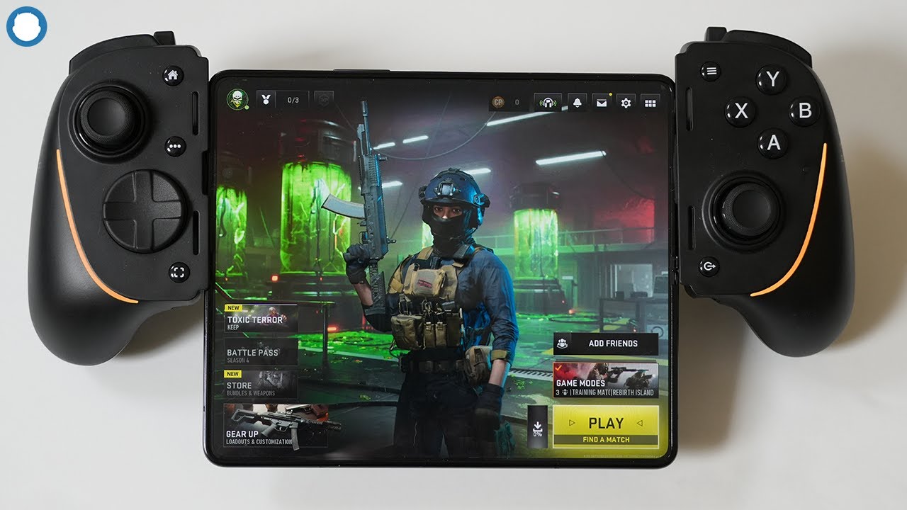 Razer Kishi Ultra COD Mobile on Galaxy Z Fold 5 - Awesome! - YouTube