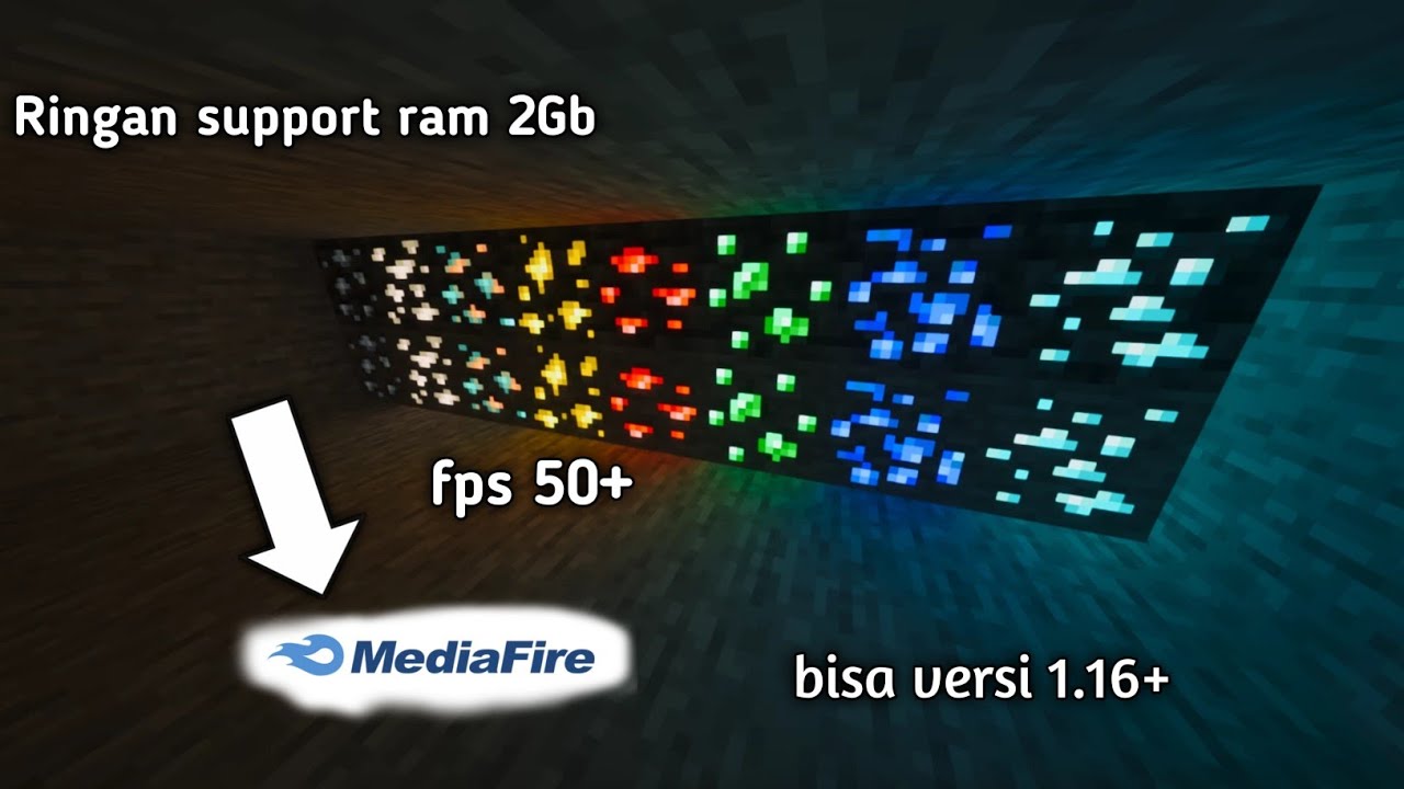 Texture pack glowing ore java/pojav launcher 1.16+ | Minecraft Indonesia - YouTube