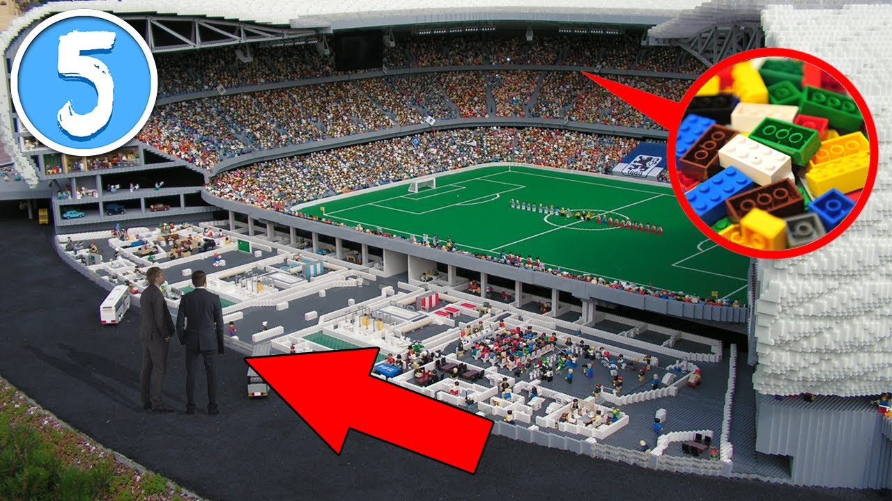 5 COSTRUZIONI LEGO PIU' GRANDI DEL MONDO!! - YouTube