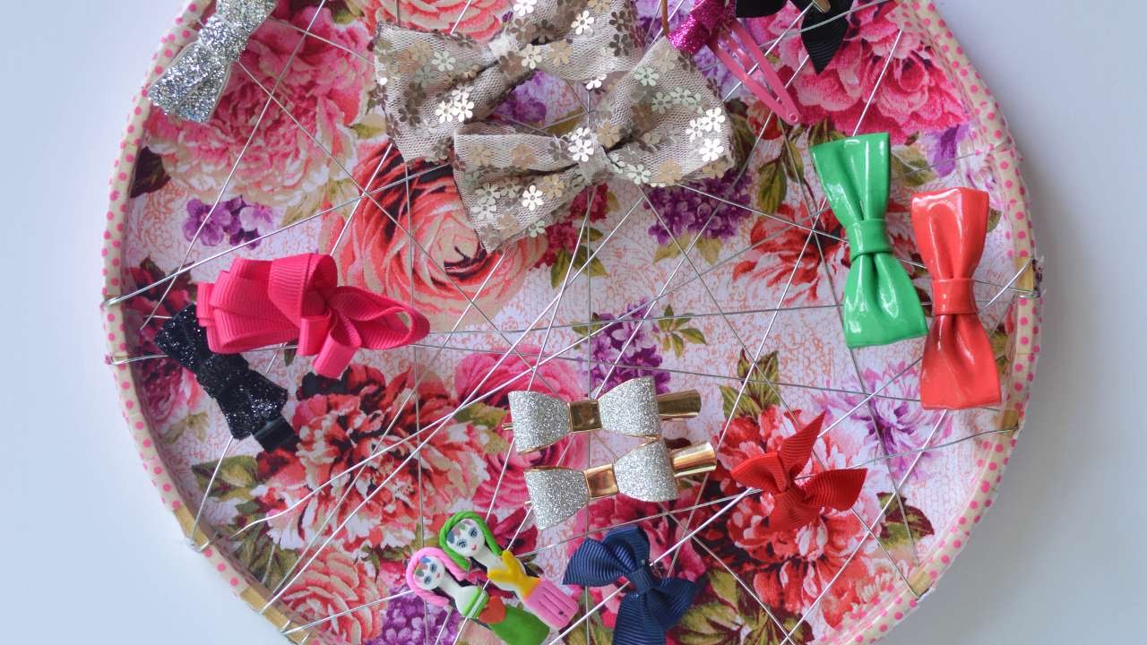 How To Create Your Own Hair Clip Organizer - DIY Home Tutorial ...