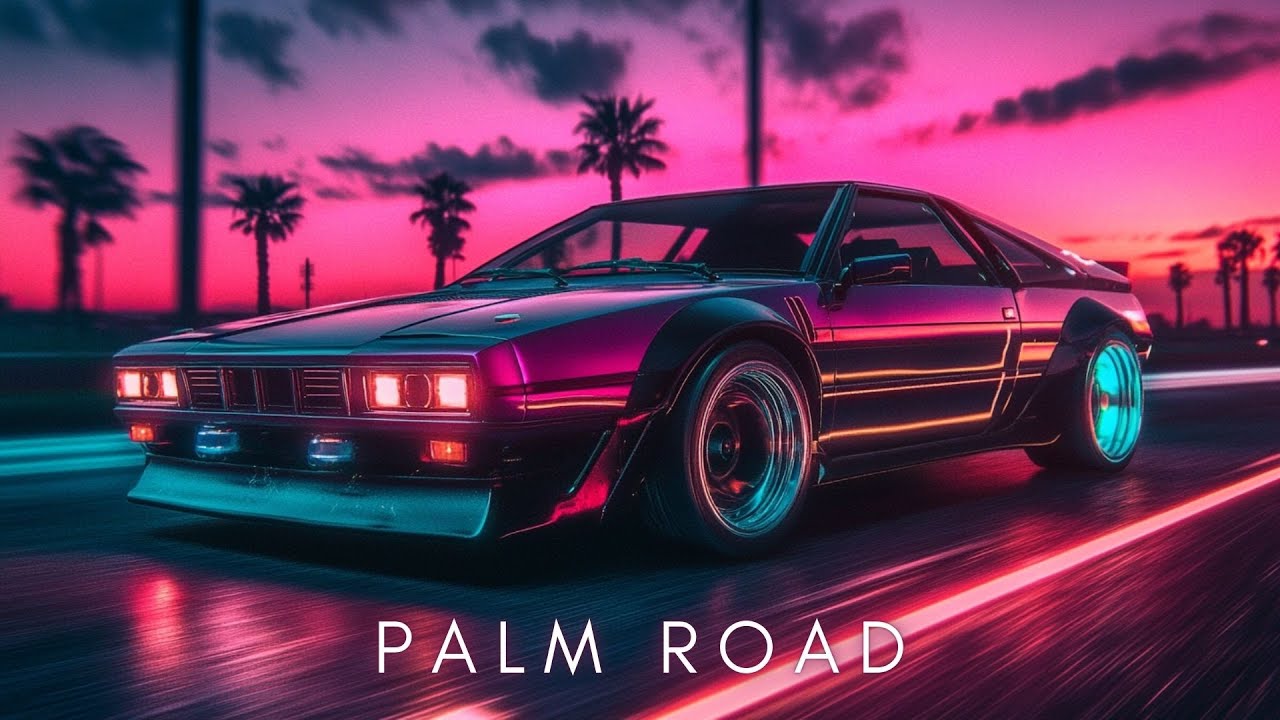 Sunset Paradise - Palm Road | 80s Synthwave / Outrun | Retrowave Escape ...
