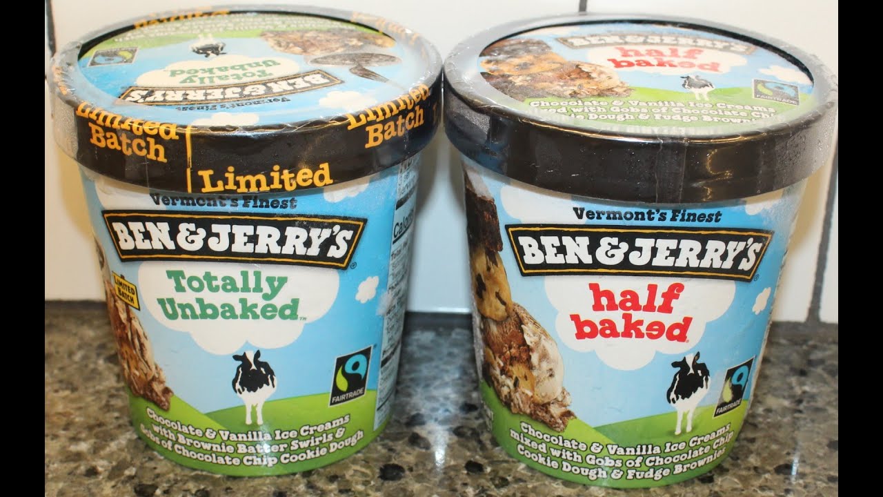 Ben & Jerry’s Ice Cream: Totally Unbaked vs Half Baked Comparison ...