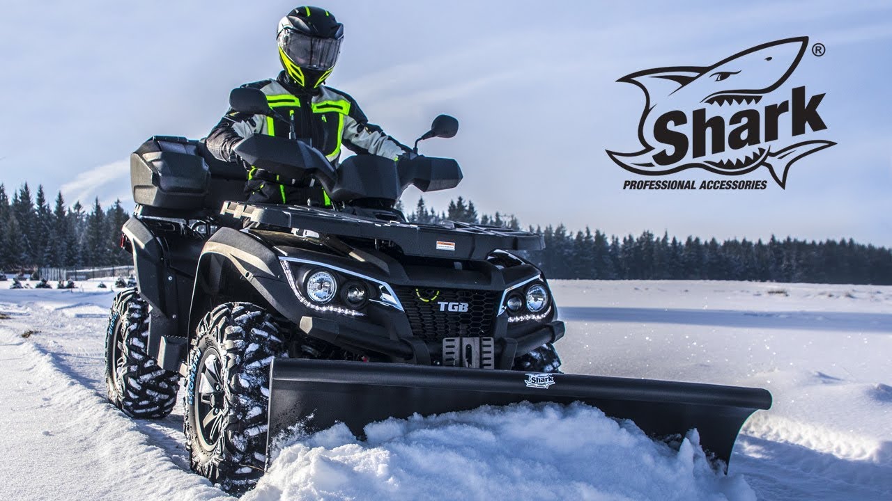 SHARK - univerzální radlice pro ATV/UTV - YouTube