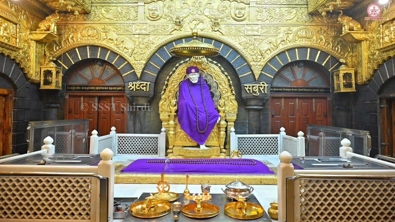 Shirdi Sai Baba Shej Aarti Purv HD and Shej Aarti sampurn Darshan 07th ...