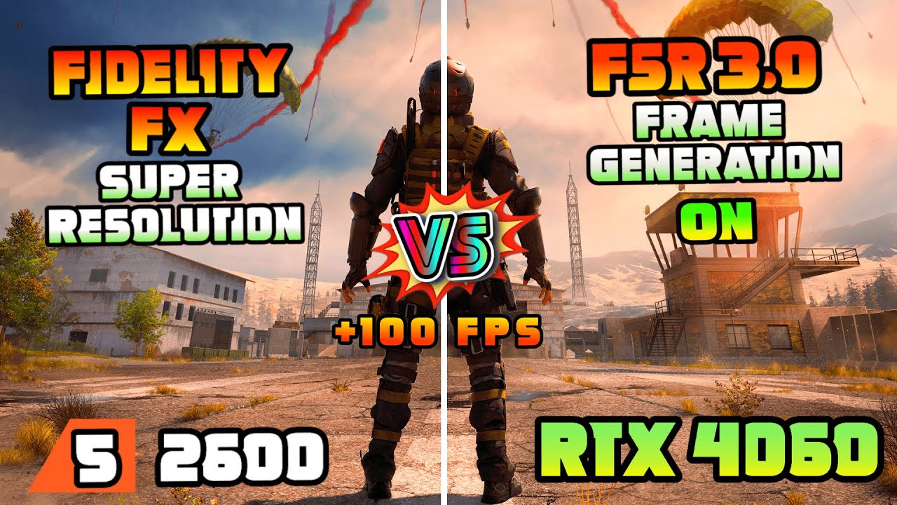 Ryzen 5 2600 RTX 4060 8GB COD Warzone 3 🔴FidelityFX vs FFSR 3 + Frame ...