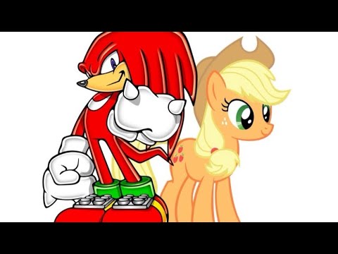 APPLEJACK MEETS KNUCKLES AND ENJOYS APPLEFEST (FT. BUNNIE) 🍎🍏🍎🍏🍎 - YouTube